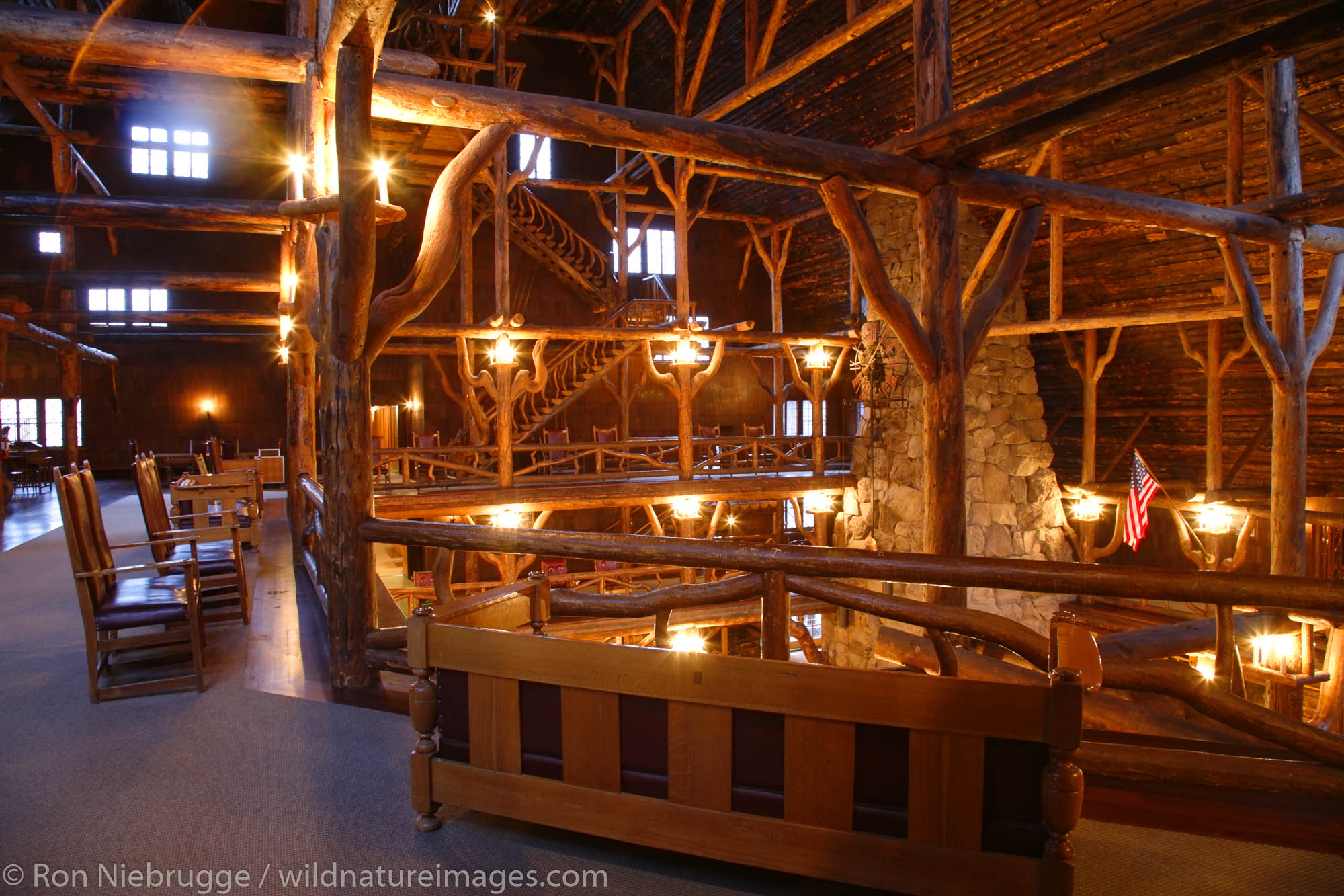 Old Faithful Inn | Photos by Ron Niebrugge