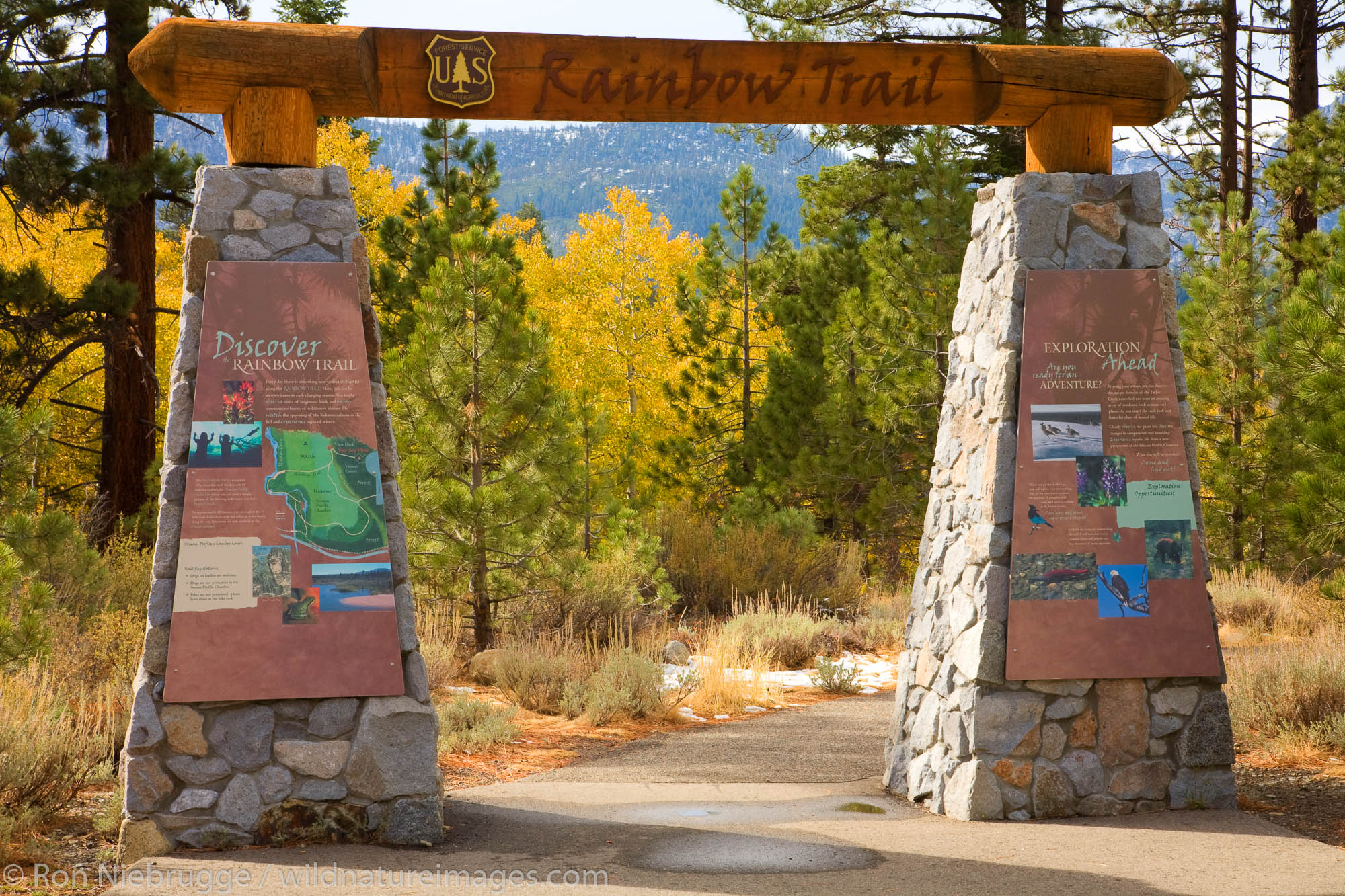 Rainbow Trail, Lake Tahoe, California. | Photos by Ron Niebrugge