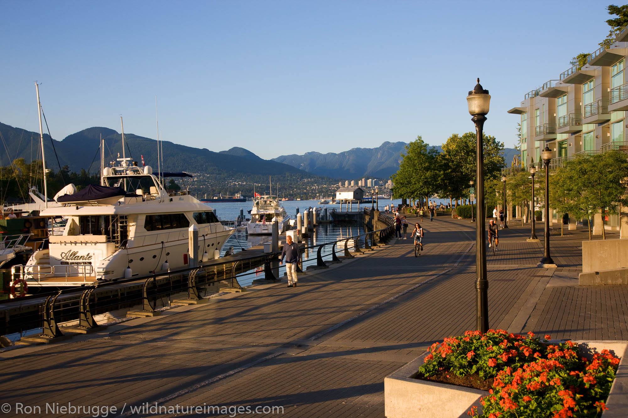 Walkway along the waterfront | Photos by Ron Niebrugge